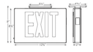 RD DIECAST DBL FACE AC ONLY AL | Exit | TCP Lighting